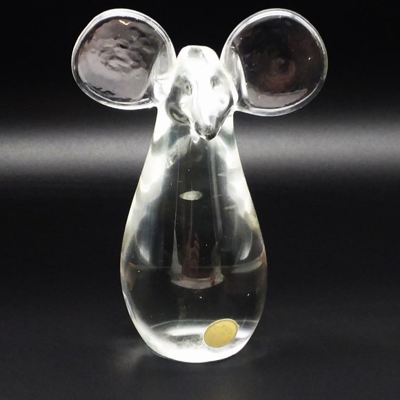 Vintage Glass Mouse Paperweight | Accents | Paperweight Mouse Art Glass ...